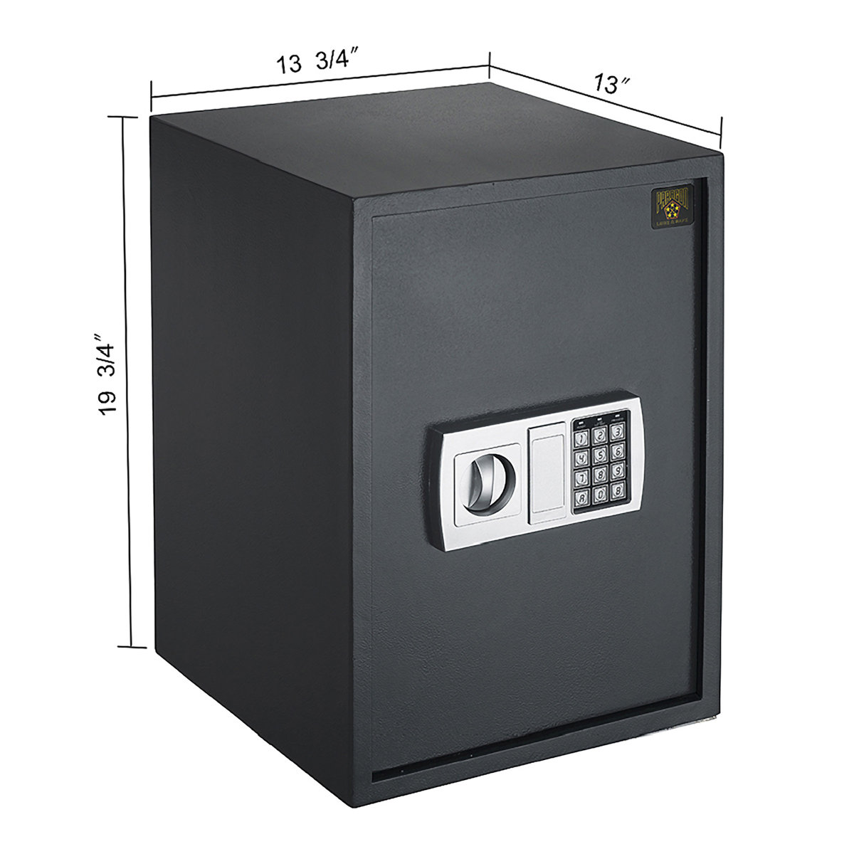 Paragon Safes Digital Safe Box for Home with 2 Manual Override Keys - Compact Steel, Gray ...